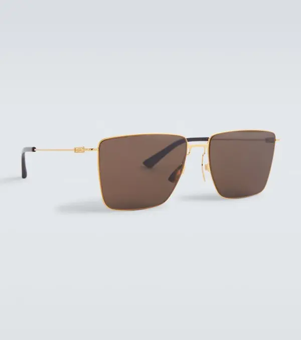 Bottega Veneta Ultrathin Rectangular Sunglasses