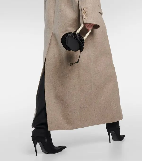 Magda Butrym Wool, Cashmere And Silk Coat - Brown