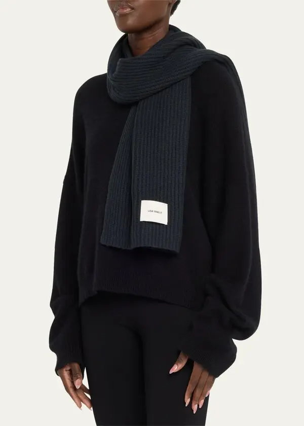 LISA YANG Chamonix Knit Cashmere Scarf