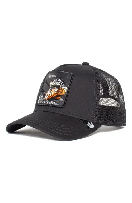 GOORIN BROS Mamba Snake Patch Trucker Hat - Black