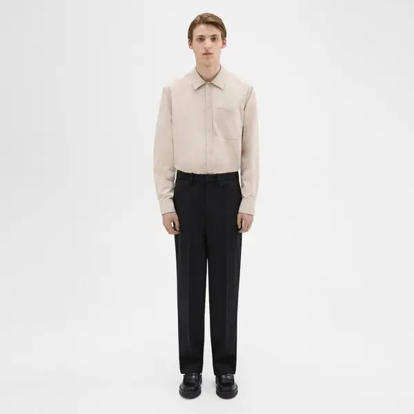 Theory Slim-straight Wool Gabardine Trousers
