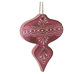 MELROSE Wood Finial Ornament