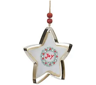 MELROSE Tree And Star Cookie Cutter Ornament