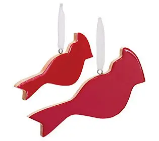 MELROSE Cardinal Bird Glass Ornament - One-color