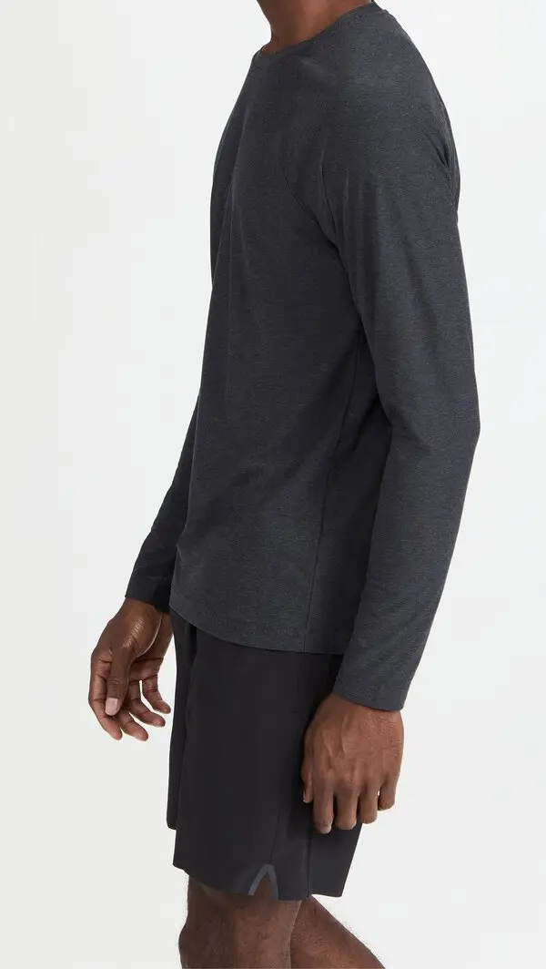 RHONE Reign Long Sleeve Tee - Black Heather