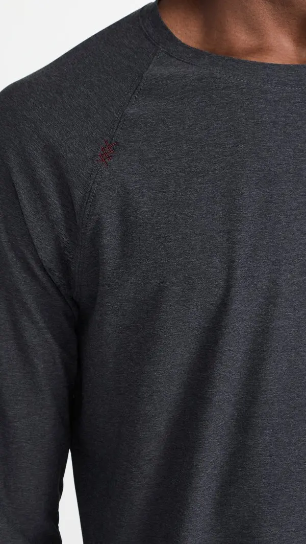 RHONE Reign Long Sleeve Tee - Black Heather