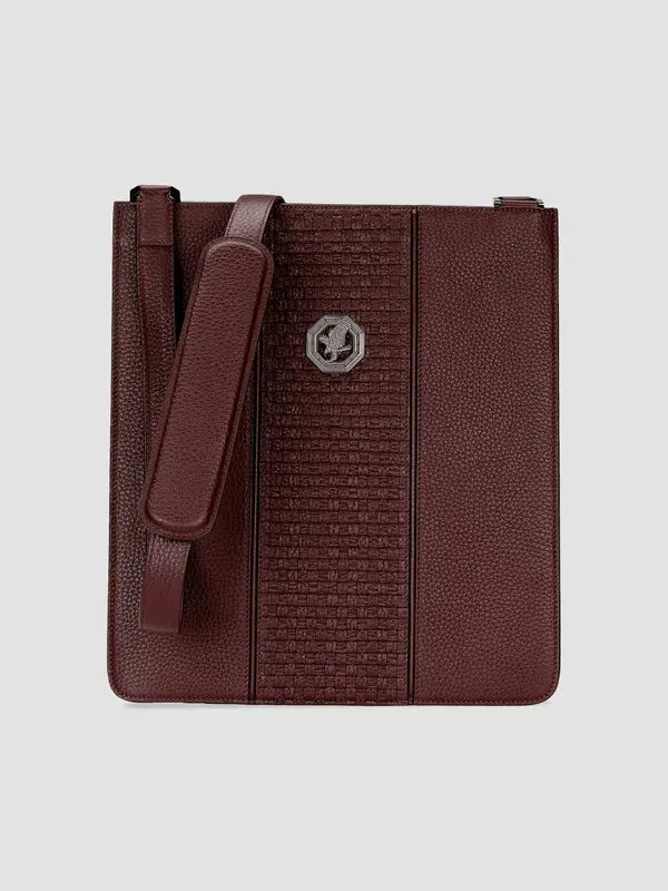 Stefano Ricci Handmade Calfskin Messenger Bag - Dark Red