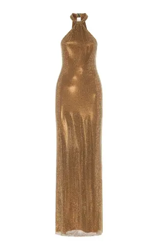 lauren ralph lauren metallic halter dress Lauren Ralph Lauren Metallic Halter Dress ChampagneSilver 6