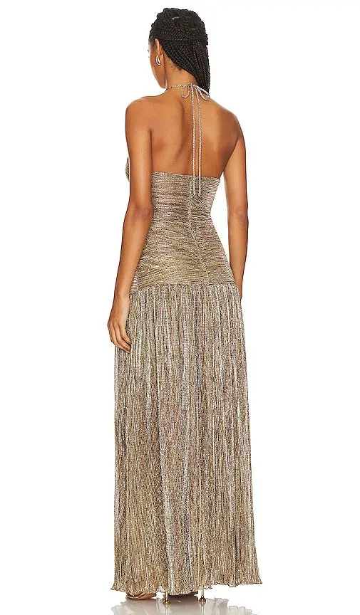 Line & Dot Jordie Maxi Dress - Bronze | Editorialist