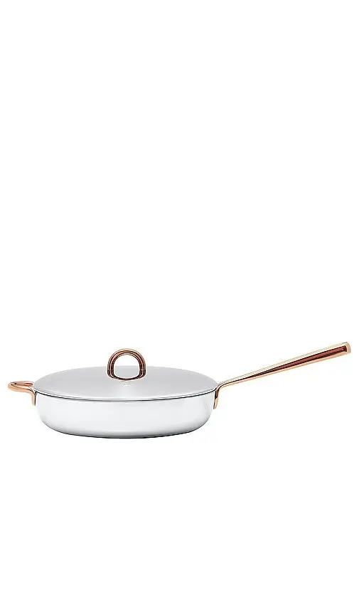 GREAT JONES Deep Cut 10-inch Stainless Steel Saute Pan In Metallic Silver
