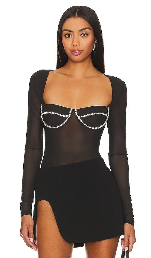 Bardot Carter Diamante Bodysuit