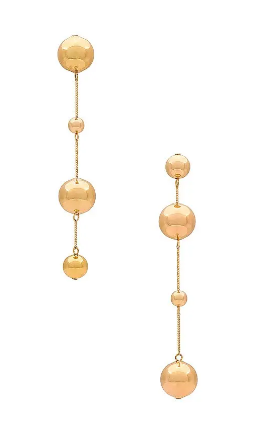 Cult Gaia Adrienne Earrings - Shiny Brass
