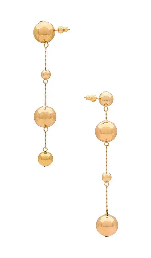 Cult Gaia Adrienne Earrings - Shiny Brass