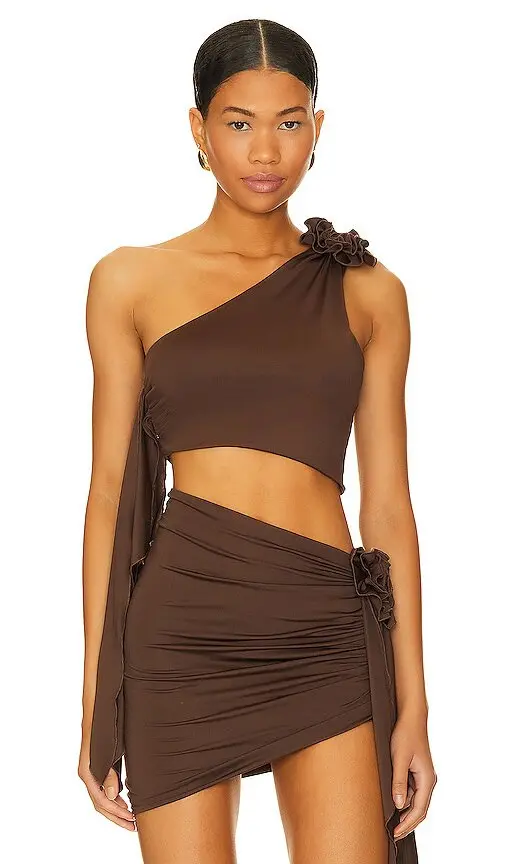 LOVERS AND FRIENDS Cordelia Top - Chocolate Brown