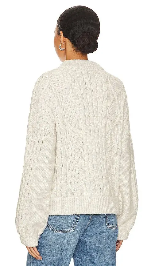 Central Park West Savannah Zip Up Sweater