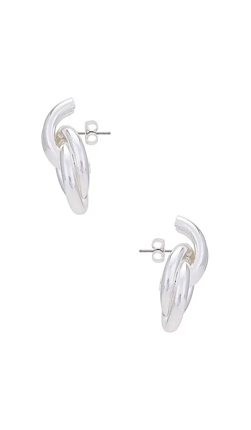 HEAVEN MAYHEM Mini Knot Earrings - Silver