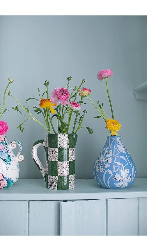 VAISSELLE Drop It Like Its Hot Vase In Baby Blue