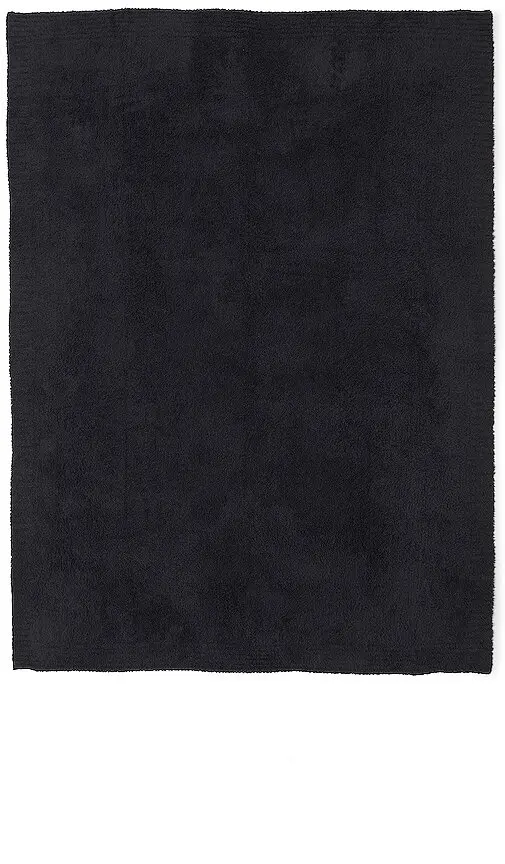 Barefoot Dreams Cozychic Throw In Black - Carbon
