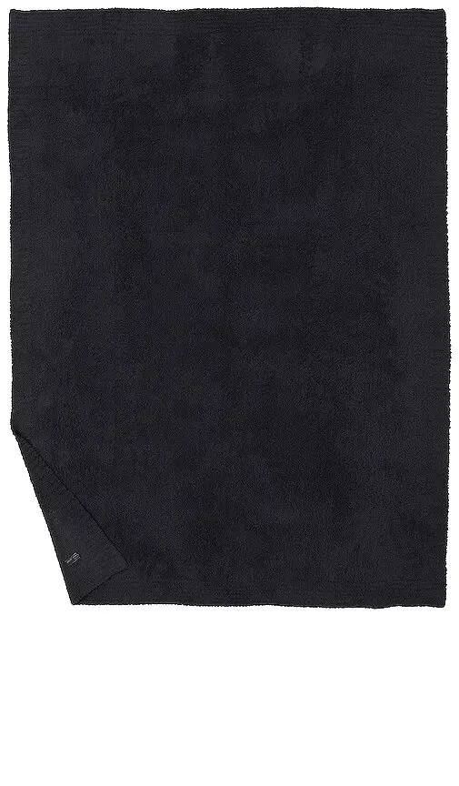 Barefoot Dreams Cozychic Throw In Black - Carbon