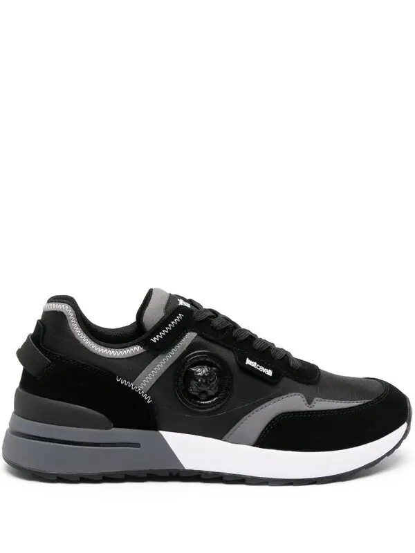 Just Cavalli Logo-patch Panelled Sneakers