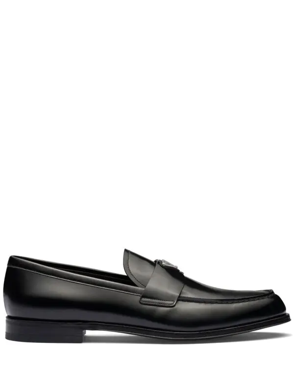 Prada Brushed Leather Loafers