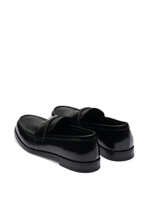 Prada Brushed Leather Loafers
