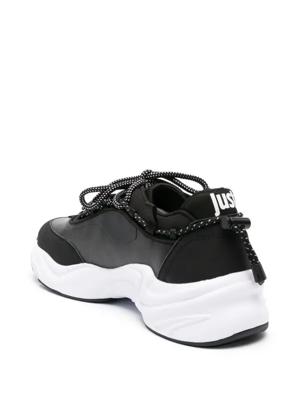 Just Cavalli Logo-print Leather Sneakers