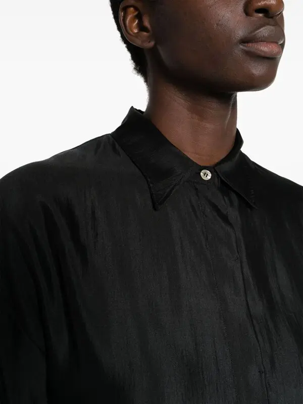 FORTE_FORTE Long-sleeve Silk Blend Shirt