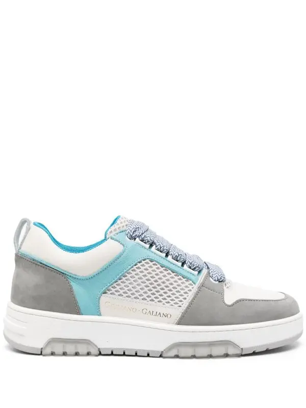 GIULIANO GALIANO Vyper Logo-print Leather Sneakers - Grey