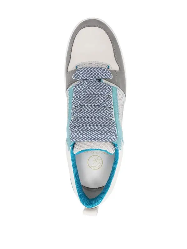 GIULIANO GALIANO Vyper Logo-print Leather Sneakers - Grey