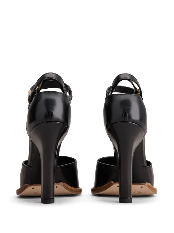 TOD'S Logo-plaque Leather Pumps