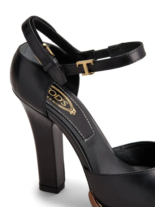 TOD'S Logo-plaque Leather Pumps