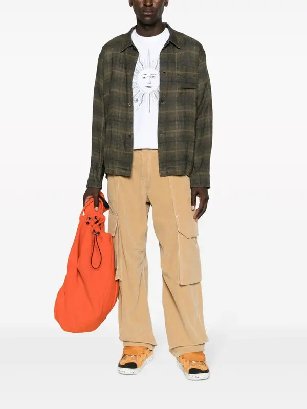 Palm Angels Corduroy Cargo Trousers - Brown