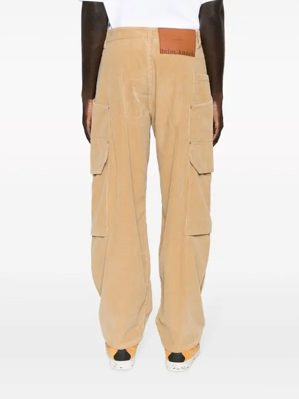 Palm Angels Corduroy Cargo Trousers - Brown