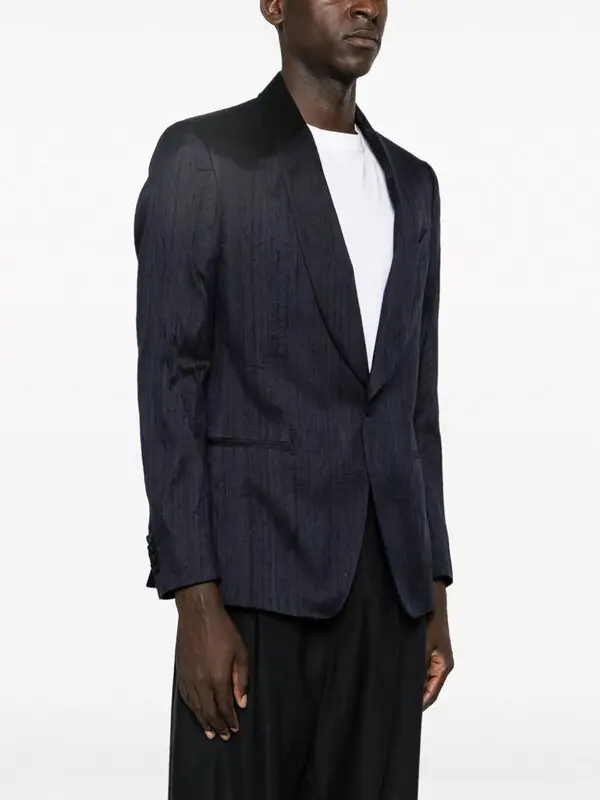 LARDINI Single-breasted Silk Blazer