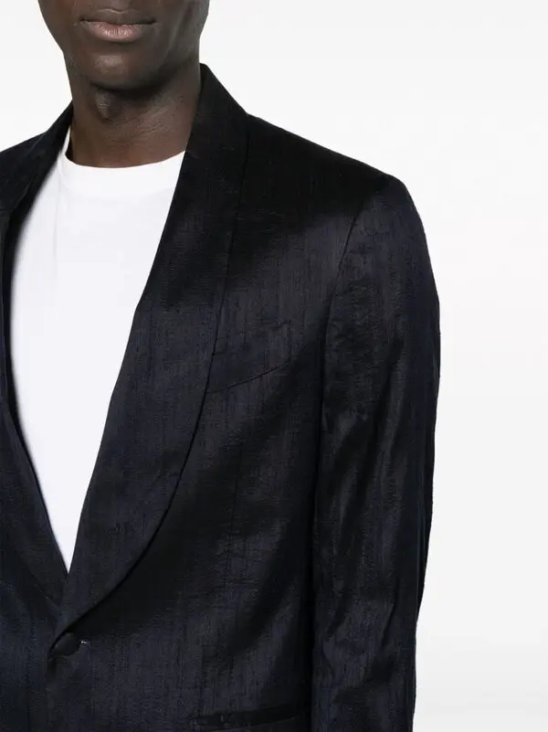 LARDINI Single-breasted Silk Blazer