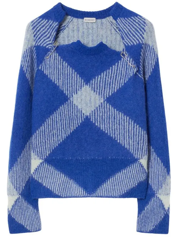 Burberry Alpaca-wool Blend Jumper - Blue