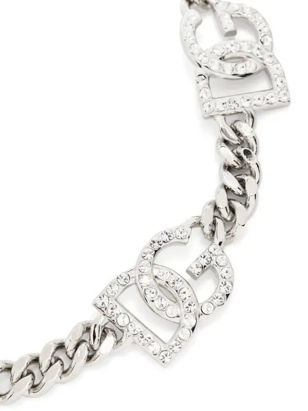 Dolce & Gabbana Crystal-embellished Link-chain Bracelet