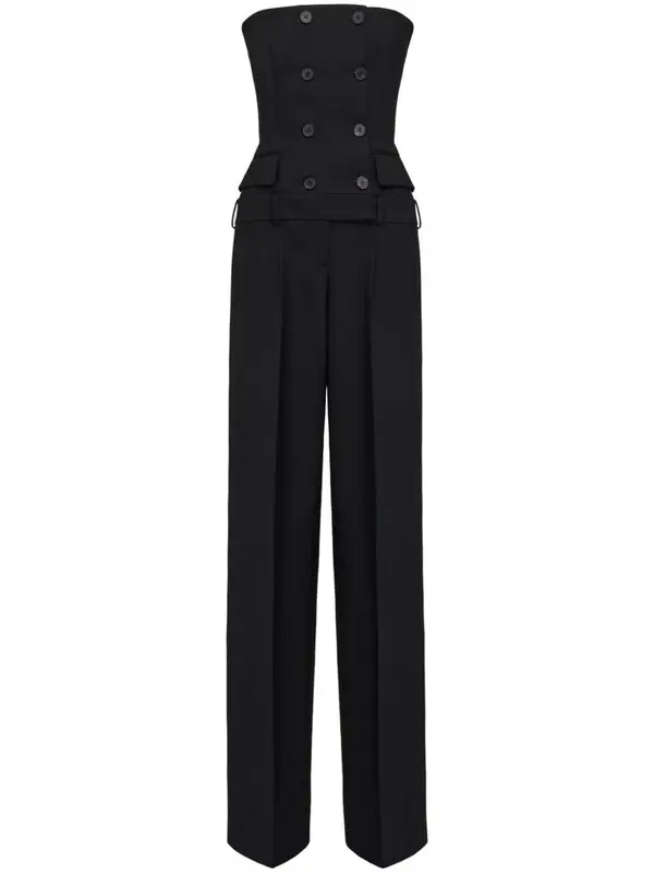 Alexander McQueen Strapless Tailored Jumpsuit