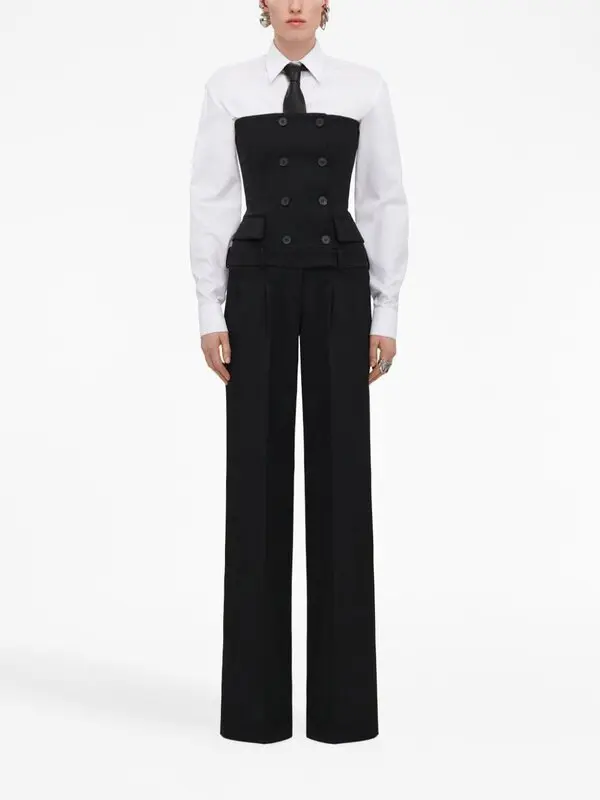 Alexander McQueen Strapless Tailored Jumpsuit