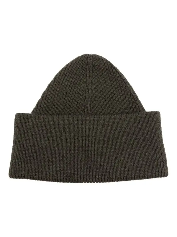 CRAIG GREEN Eyelet-detail Ribbed-knit Beanie - Green