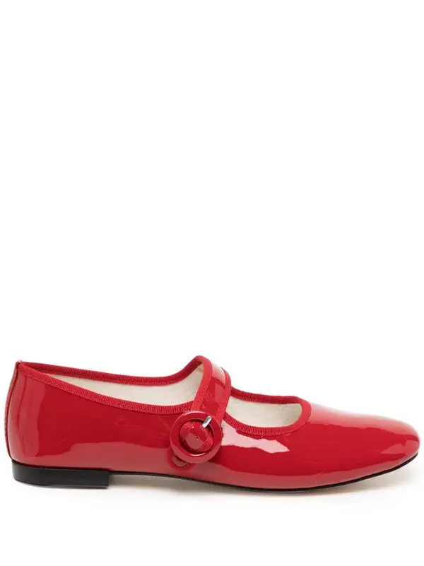Repetto Georgia Patent-leather Mary Jane Pumps - Red