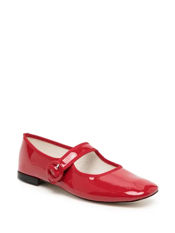 Repetto Georgia Patent-leather Mary Jane Pumps - Red