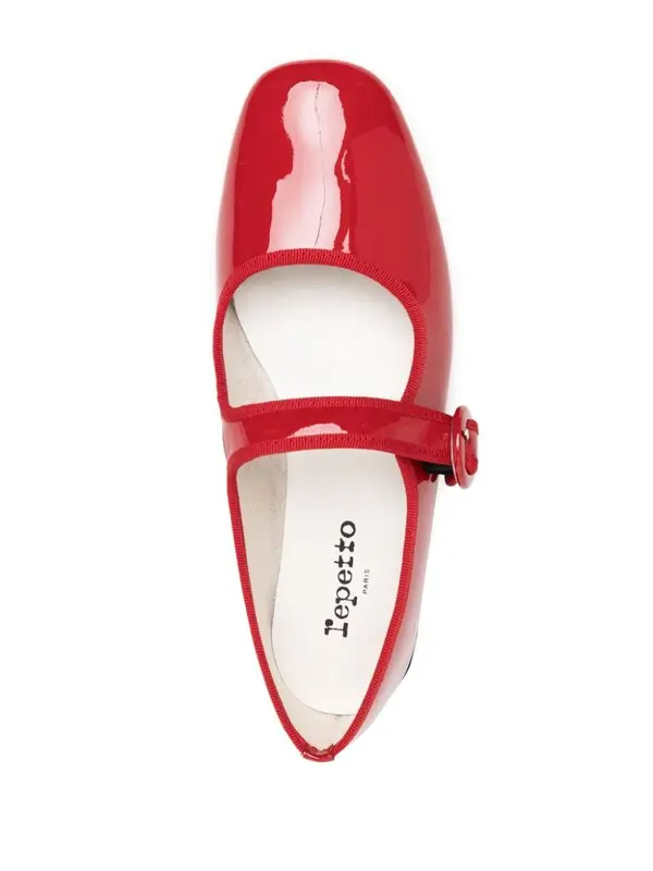 Repetto Georgia Patent-leather Mary Jane Pumps - Red