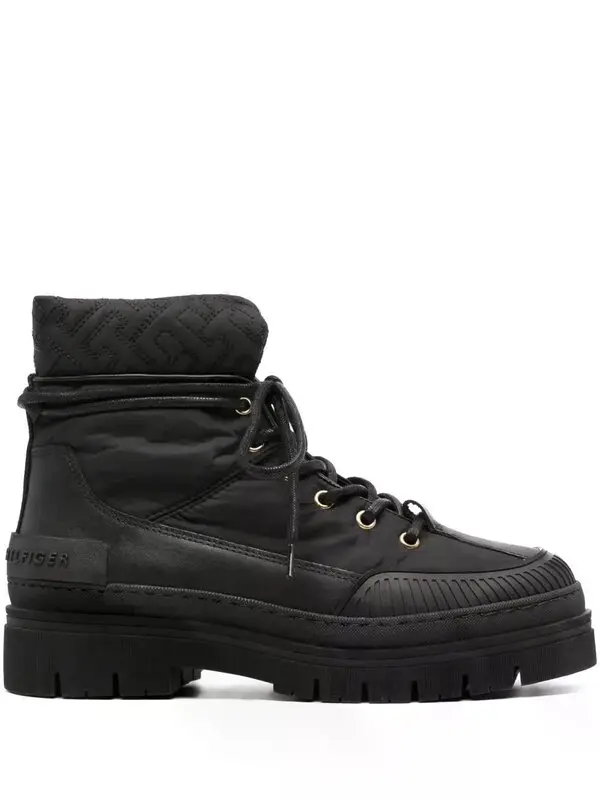 Tommy Hilfiger Quilted Panelled Ankle Boots