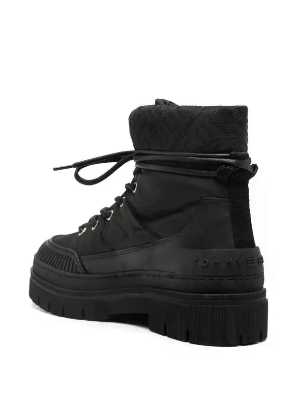 Tommy Hilfiger Quilted Panelled Ankle Boots
