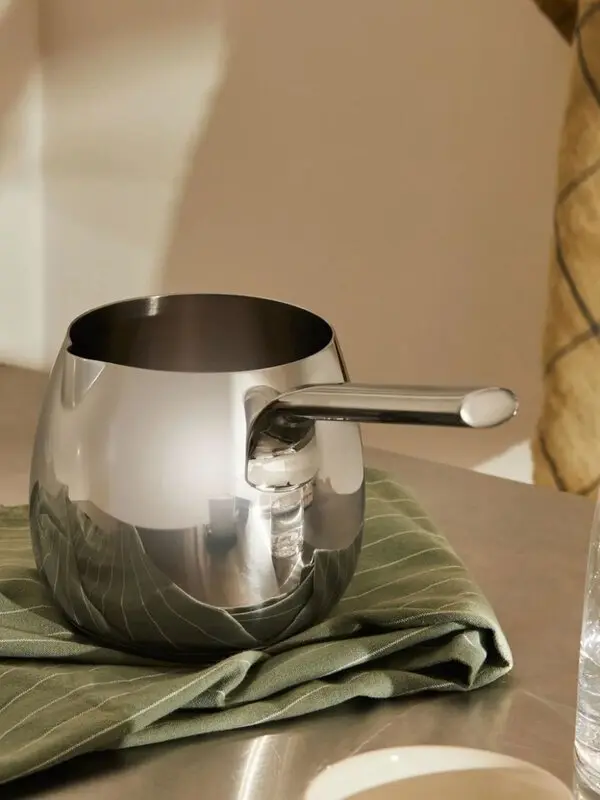 ALESSI Mami Stainless Steel Milk Boiler