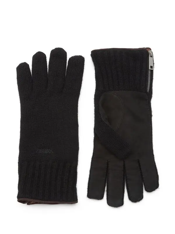 Zegna Oasi Cashmere Gloves - Black