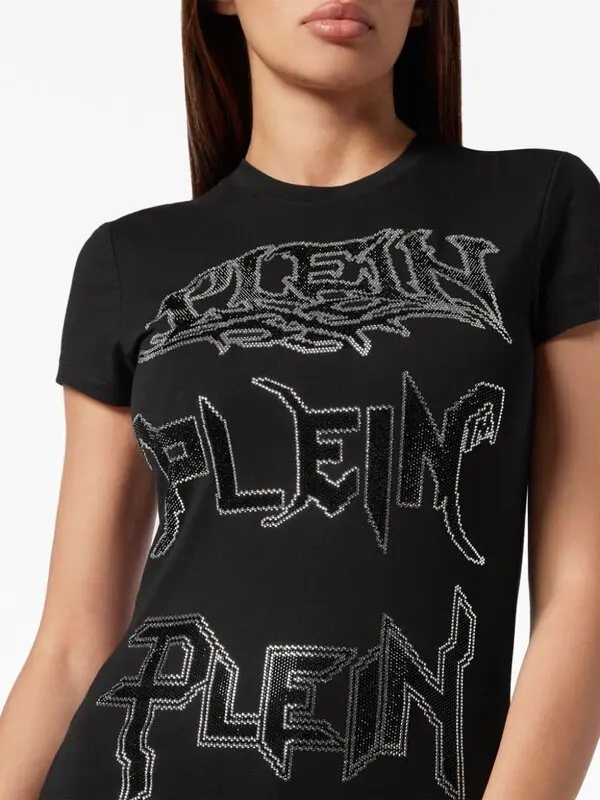 Philipp Plein Logo-embellished T-shirt - Black