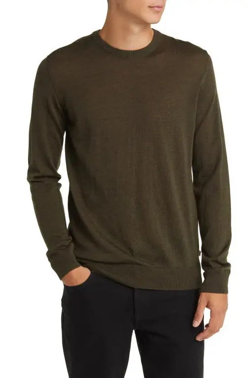 Nn07 Merino Wool Sweater - Dark Green Melange